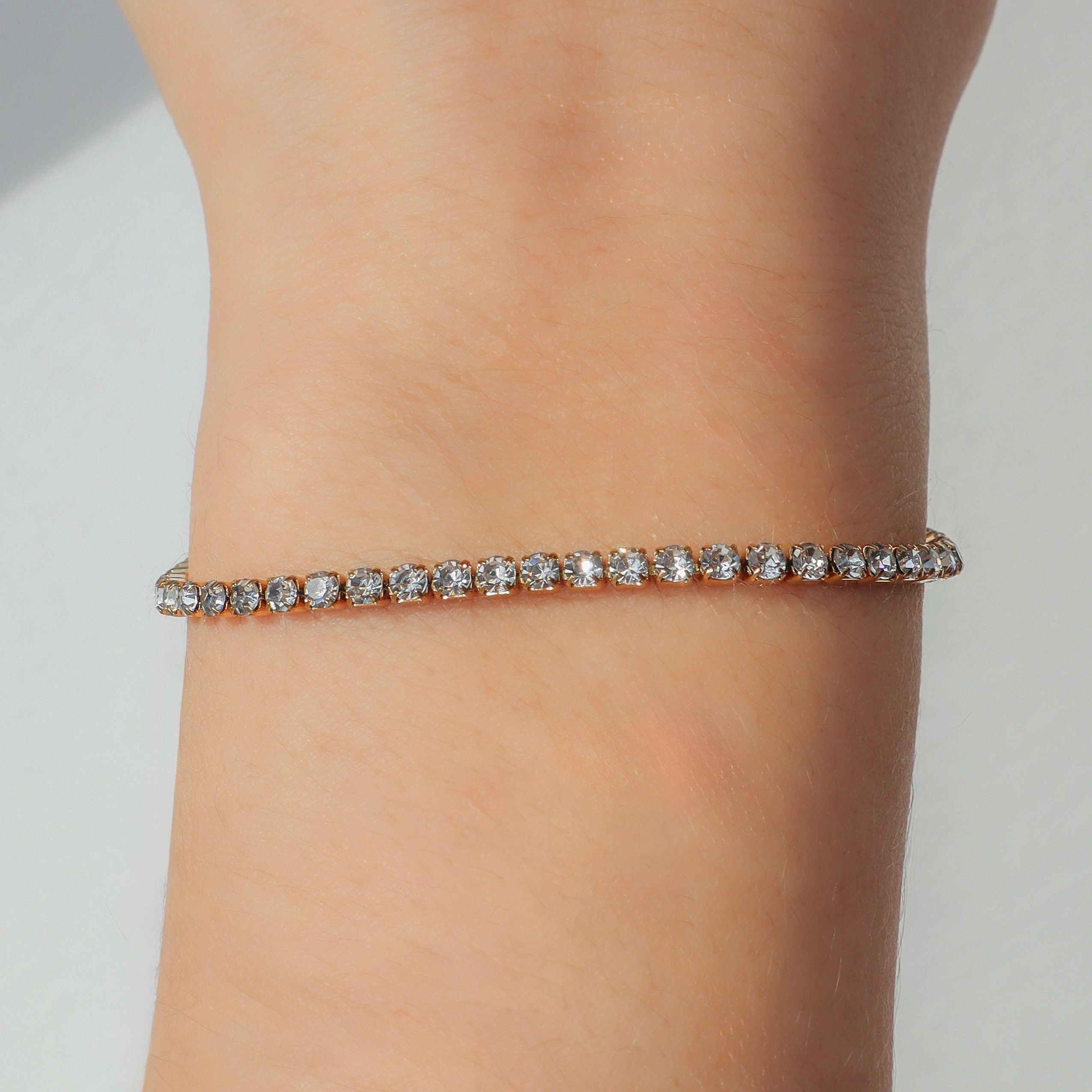 Champagne Princess Tennis Bracelet – Evry Jewels Store